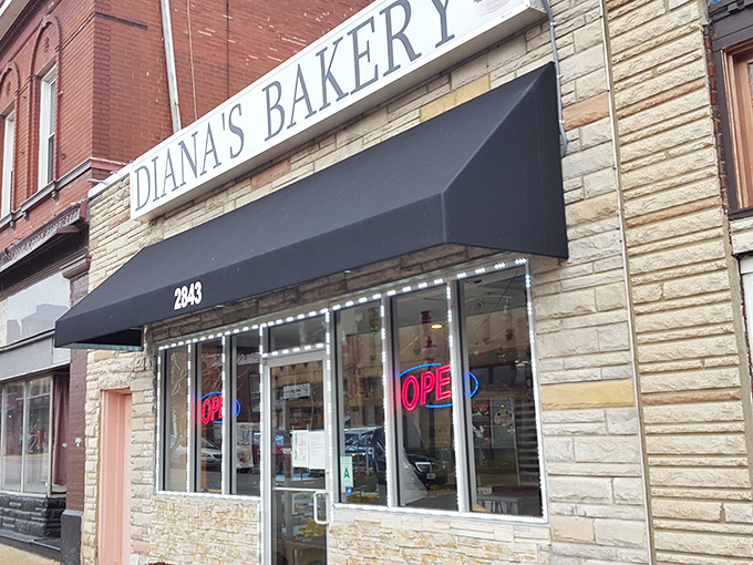 The unassuming storefront that houses culinary treasures. Like finding a Picasso at a yard sale, Diana's Bakery's modest exterior belies the magic within.