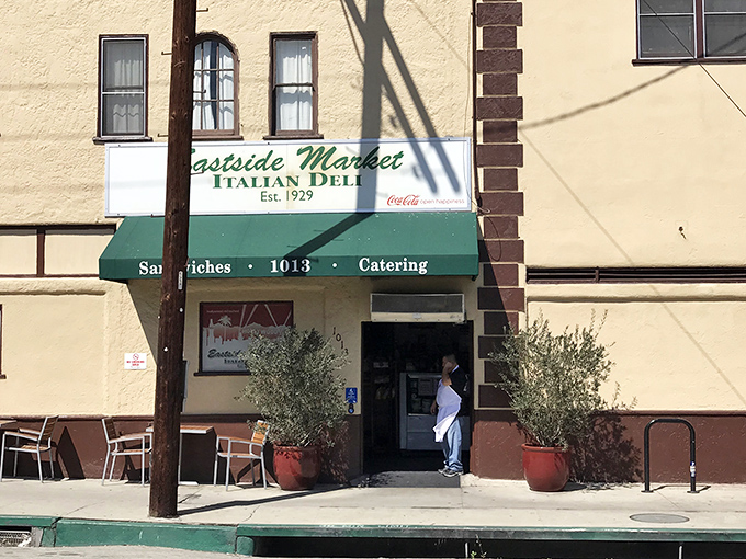 The unassuming storefront of Eastside Market Italian Deli, where culinary magic has been happening since long before Instagram food trends were a thing.