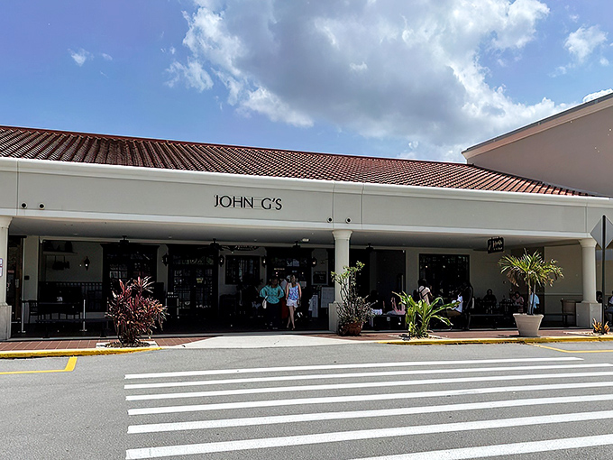 A simple white facade that belies the culinary treasures within&mdash;like finding a pearl in an unassuming oyster shell. 