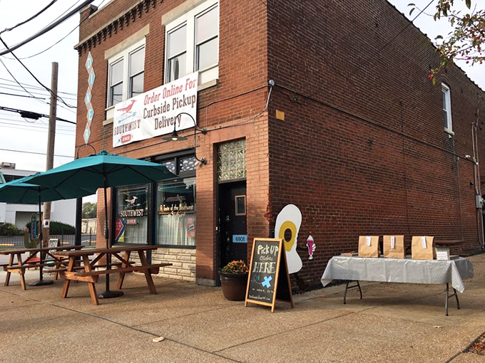 The turquoise chairs and vibrant flower boxes outside Southwest Diner aren't just decoration&mdash;they're your first clue that breakfast boredom has no place here.