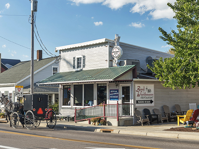 1. this no frills restaurant in ohio has homemade pies that are absolutely to die for