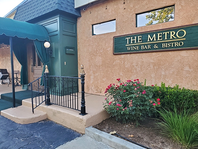 The stucco fa&ccedil;ade and elegant green signage of The Metro Wine Bar & Bistro promises a European escape in the heart of Oklahoma City.