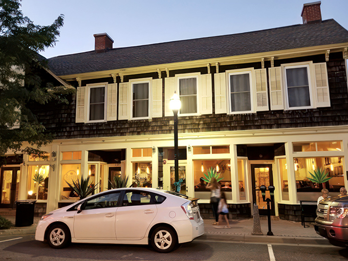 Agave's charming exterior blends seamlessly into Lewes' historic streetscape, those striped awnings practically whispering "come in, the tacos are waiting."
