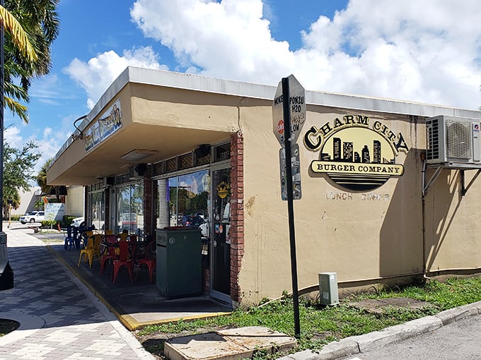 Palm trees and Florida sunshine welcome you to this unassuming burger haven. Sometimes the best treasures hide in plain sight.