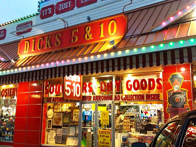 The glowing neon sign of Dick's 5 & 10 beckons like a lighthouse of nostalgia on Branson's main strip. "It's Just Like Old Times" isn't just a slogan&mdash;it's a promise. 