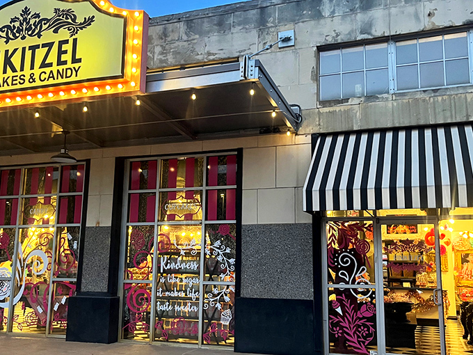 The marquee doesn't lie&mdash;Pinkitzel is where cupcake dreams and candy fantasies collide in a pink-striped wonderland on Oklahoma City's sweet scene.