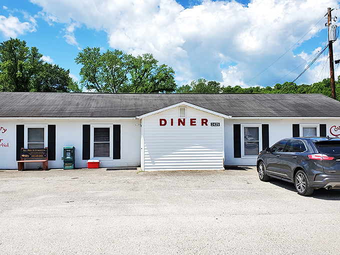 The unassuming exterior of The Country Diner in Marion might not stop traffic, but the full parking lot tells the real story.
