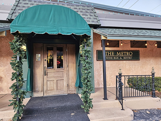 The stucco fa&ccedil;ade and elegant green signage of The Metro Wine Bar & Bistro promises a European escape in the heart of Oklahoma City.