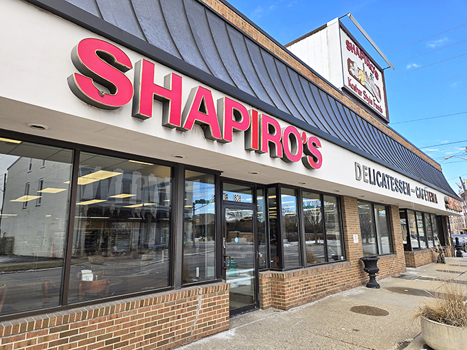 The iconic red Shapiro's sign beckons like a lighthouse for the hungry soul&mdash;a Midwest beacon promising deli salvation on South Meridian Street.