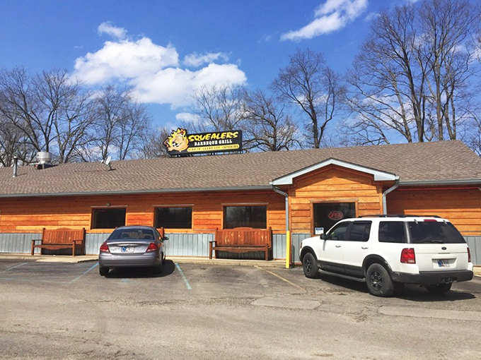 The unassuming exterior of Squealer's is like finding a treasure map in your attic &ndash; modest on the outside, but promising delicious adventures within.