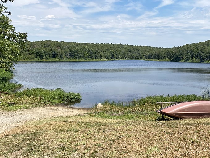 The serene view at Osage Hills offers nature's own version of meditation&mdash;just add fishing pole and subtract deadlines. Pure Oklahoma tranquility.