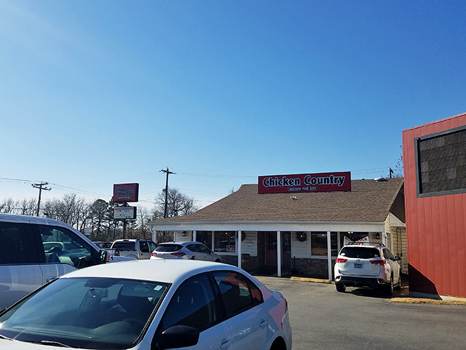 The promised land of poultry perfection beckons with its humble facade. Chicken Country's exterior might be modest, but inside awaits culinary glory that's anything but.