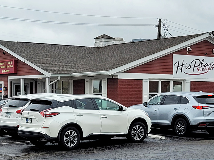 The unassuming red exterior of His Place Eatery might not look like food nirvana, but trust me&mdash;culinary treasures await behind those modest doors.