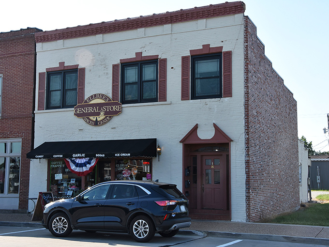 Ellbee's facade combines small-town charm with big-city culinary ambition, promising treasures beyond its unassuming black awning and historic brick exterior.