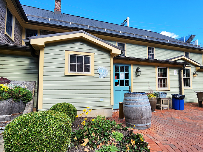 The historic charm of Lumberville General Store welcomes you with its stone facade, cheerful blue door, and inviting porch &ndash; Pennsylvania's delicious secret hiding in plain sight. 