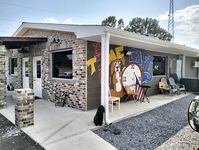 The unassuming brick exterior of Big Time Cafe might not scream "food destination," but locals know this modest building houses burger greatness.