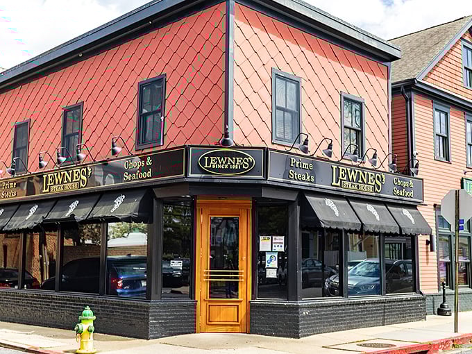 The unassuming corner building with its distinctive red exterior houses culinary treasures that would make even the most jaded carnivore weep with joy.