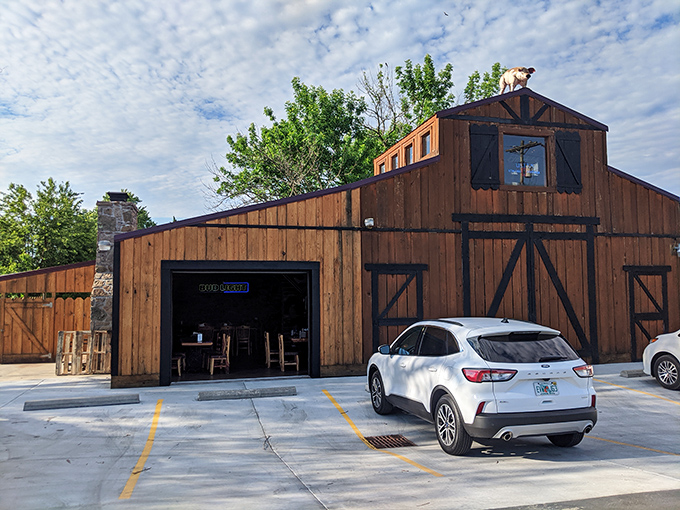 Step into barbecue paradise where that barn-style exterior isn't just rural charm&mdash;it's a smoke signal calling hungry travelers from miles around.