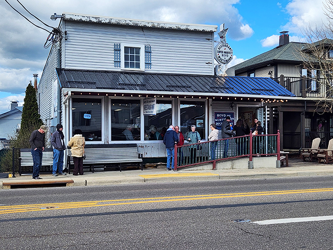 The unassuming white exterior of Boyd & Wurthmann belies the culinary treasures within. Horse-drawn buggies outside are the only hint you've stumbled upon an Ohio dining institution.  