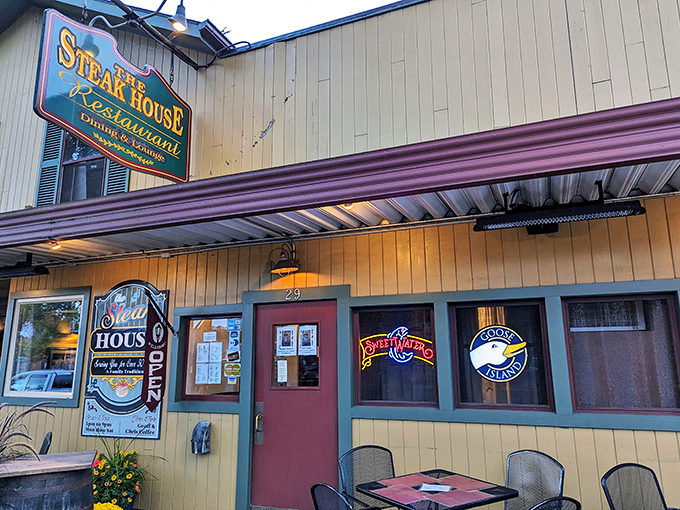 The unassuming exterior of The Steak House in Wellsboro hides a carnivore's paradise within. Sometimes the best treasures come in modest packages.