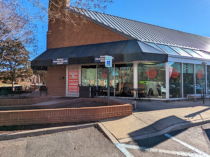 The blue awning and iconic sign beckon like an old friend. "Why drive to Philly?" Indeed, why would you when this cheesesteak paradise awaits?