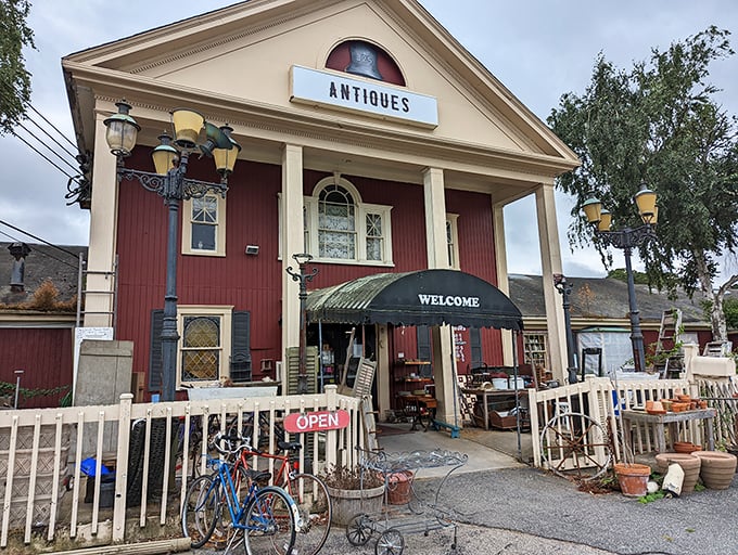 A New England time portal disguised as a charming red building. Cape Cod's architectural equivalent of "come on in, we've got stories to tell."