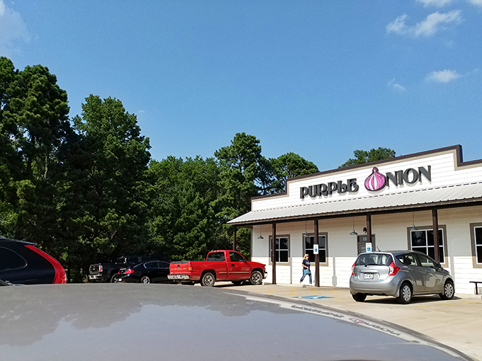 The Purple Onion's unassuming exterior belies the culinary treasures within. Like finding a diamond in a strip mall, this Cabot gem beckons hungry travelers.