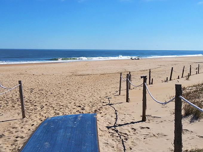 The path to paradise isn't paved&mdash;it's a sandy walkway leading to pristine shoreline where the Atlantic stretches endlessly before you.