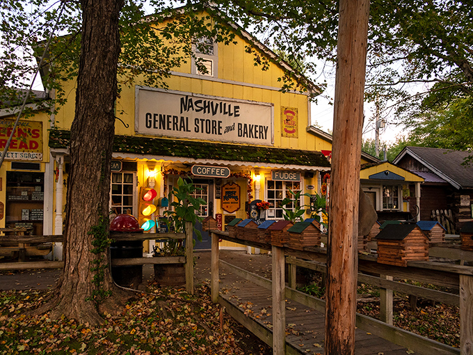 The sunshine-yellow facade of Nashville General Store & Bakery isn't just a building&mdash;it's a promise of comfort wrapped in clapboard and nostalgia.