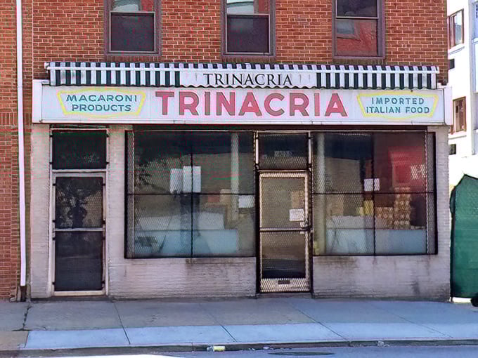 The unassuming storefront that launched a thousand food pilgrimages. Trinacria's vintage exterior promises authentic Italian treasures within those humble brick walls.