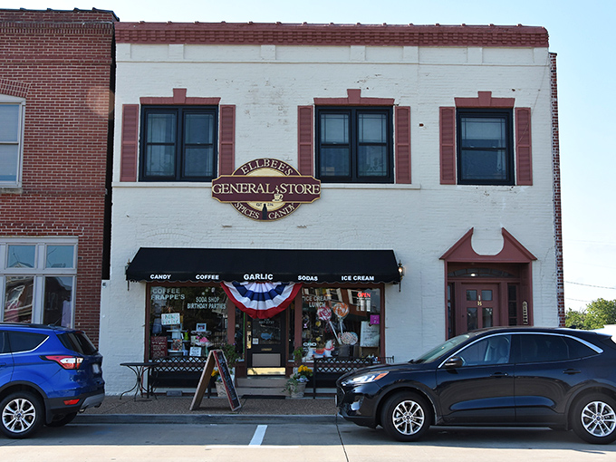 Ellbee's facade combines small-town charm with big-city culinary ambition, promising treasures beyond its unassuming black awning and historic brick exterior. 