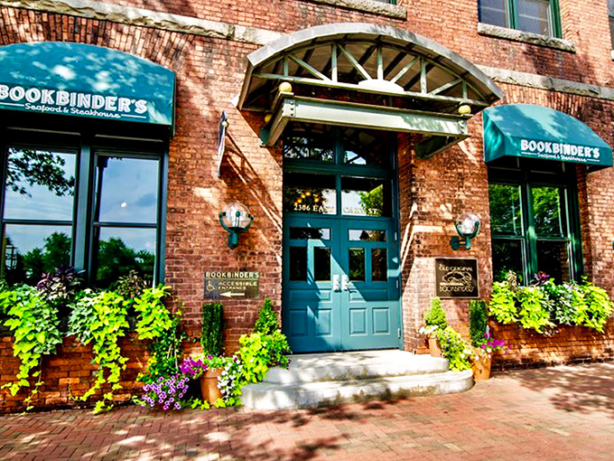 The historic brick fa&ccedil;ade of Bookbinder's welcomes you with teal awnings and warm globe lights&mdash;Richmond's culinary time machine disguised as a restaurant. 