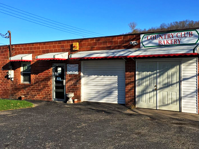 The unassuming brick exterior of Country Club Bakery hides culinary greatness within. Like finding a Michelin star in a strip mall, this humble storefront is a West Virginia treasure.