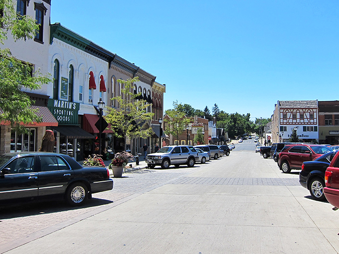 The Minhas Craft Brewery sign stands proud, announcing itself as the "Oldest Brewery in the Midwest" &ndash; a liquid history lesson waiting to be savored. 