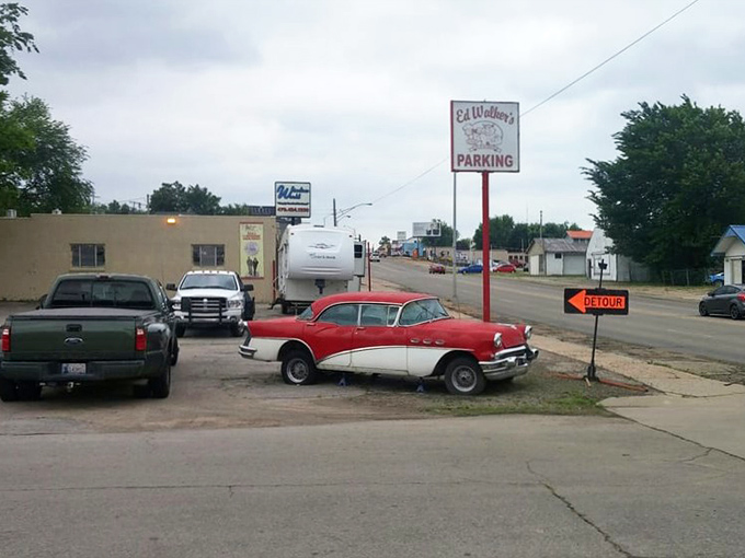 The classic red and white Buick parked outside isn't a prop&mdash;it's just another day at Ed Walker's, where time stands deliciously still.