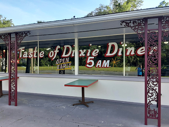 The 5 AM opening sign isn't just an invitation&mdash;it's a promise that breakfast excellence waits for those willing to rise with the roosters. 