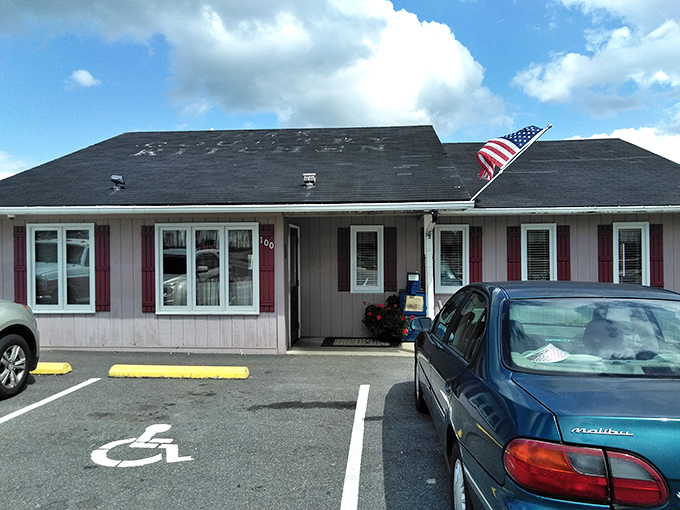 The unassuming exterior of Moey's Diner proves once again that culinary treasures often hide in plain sight. This little green building holds breakfast magic inside.