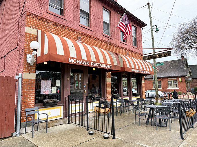 The iconic red-brick facade and striped awnings of The Old Mohawk aren't just charming&mdash;they're a beacon for sandwich pilgrims seeking salvation between two slices of bread.