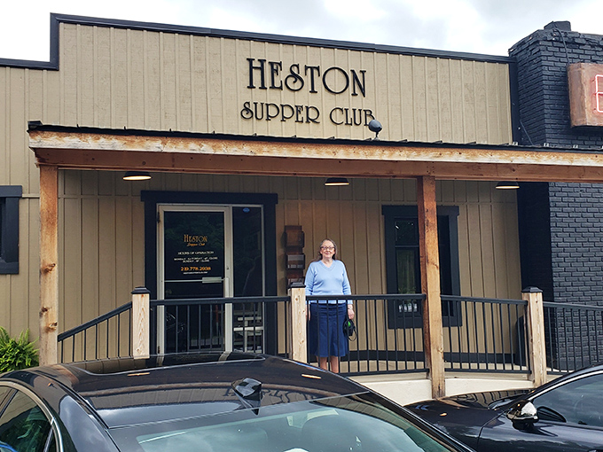 The unassuming exterior of Heston Supper Club looks like a secret clubhouse for people who've unlocked the mystery of perfect prime rib.