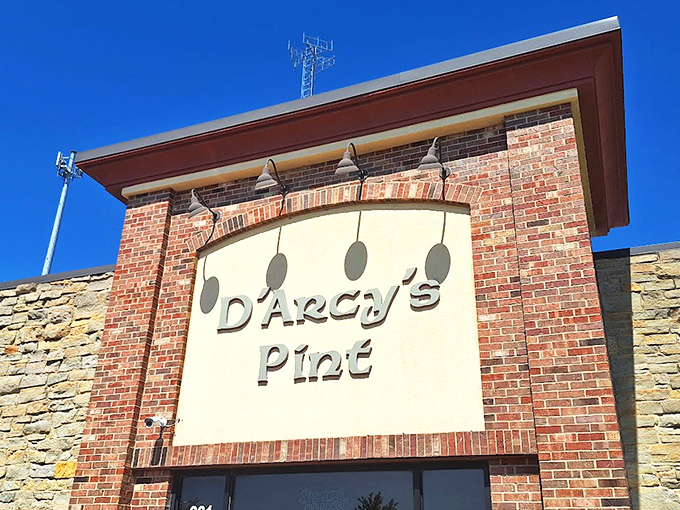 The stone facade of D'Arcy's Pint stands proudly among a lineup of Corvettes, proving good food attracts all types&mdash;from regular folks to midlife crisis enthusiasts.