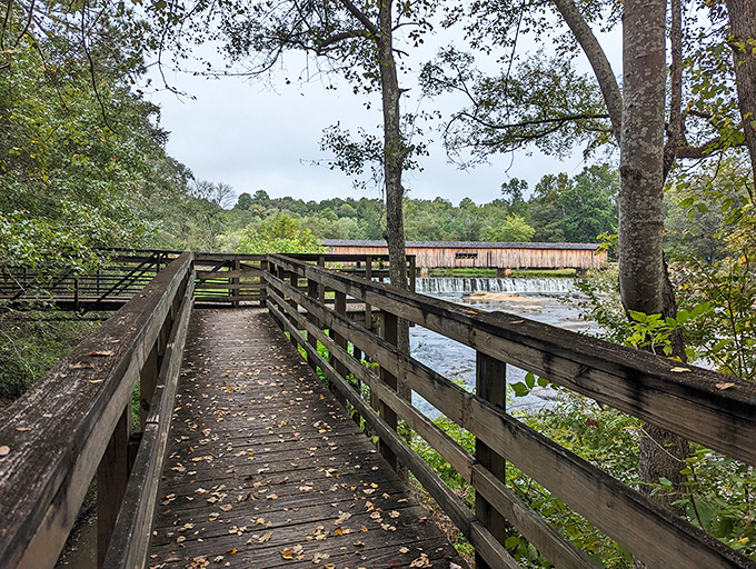 Where rushing waters meet historic craftsmanship&mdash;Watson Mill Bridge stands as Georgia's longest covered bridge, offering a postcard-perfect scene in any season.