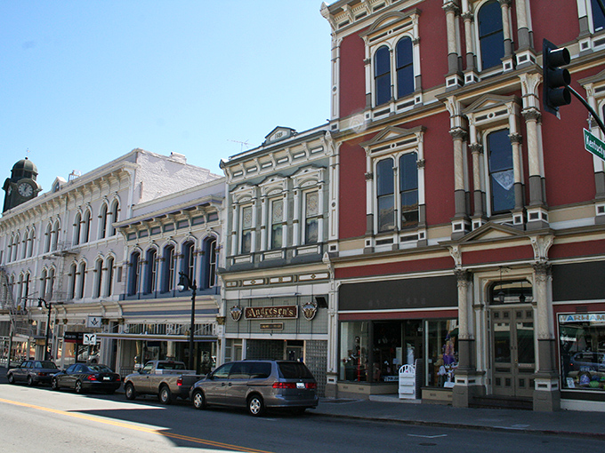 Petaluma's historic downtown looks like a movie set, but unlike Hollywood facades, these Victorian beauties house real shops, restaurants, and enough charm to fill a postcard.