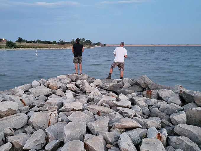 
The rocky shores of Waconda Lake stretch out like Kansas's answer to the Riviera, minus the crowds and overpriced umbrella drinks