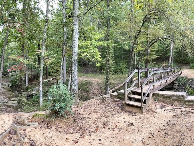 These moss-kissed stone steps have been silently telling their Depression-era stories for nearly a century. History you can literally walk on.