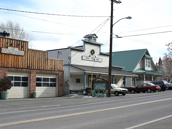Genoa's main street offers that perfect small-town tableau &ndash; historic buildings nestled against mountains so majestic they look like they're showing off.