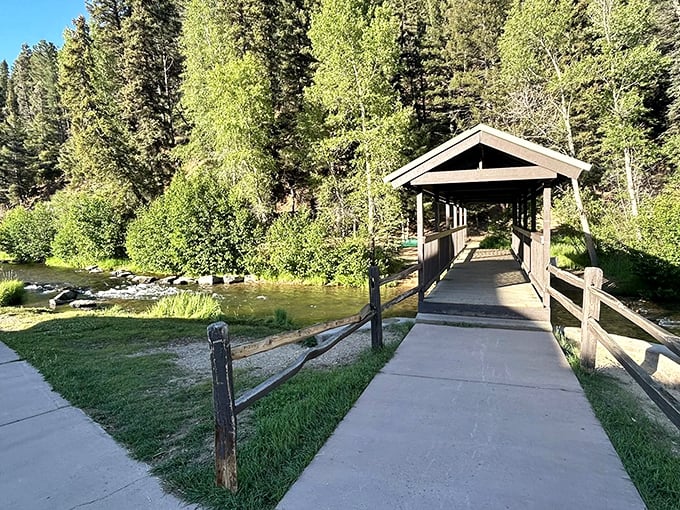 The trail beckons with its gentle curves and verdant embrace, promising adventure without demanding Olympic-level stamina.