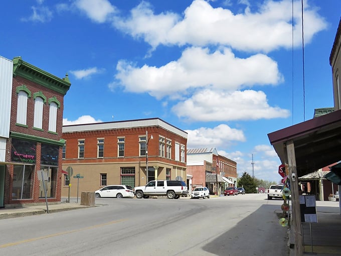 Where worlds collide &ndash; an Amish buggy sharing the road with modern vehicles perfectly captures Jamesport's unique blend of past and present.