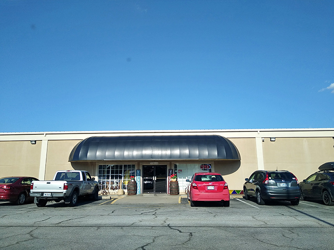 The unassuming exterior of Rangeline Antique Mall proves the old adage: never judge a treasure chest by its cover.