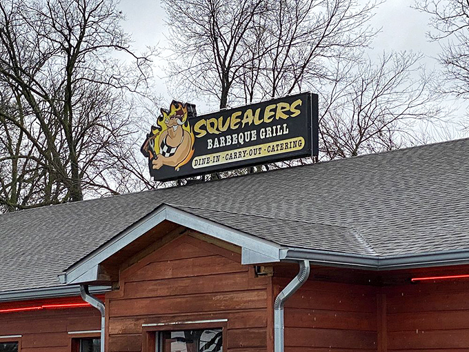 The unassuming exterior of Squealer's is like finding a treasure map in your attic &ndash; modest on the outside, but promising delicious adventures within.