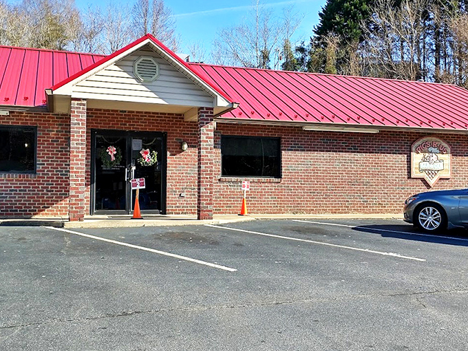 The unassuming brick exterior with its bright red roof is BBQ's version of a superhero's secret identity&mdash;modest on the outside, extraordinary powers within.